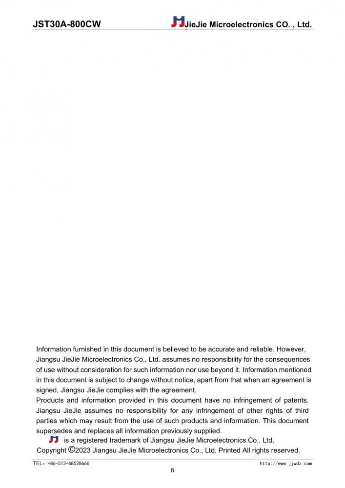 JST30A-800CW datasheet page 8