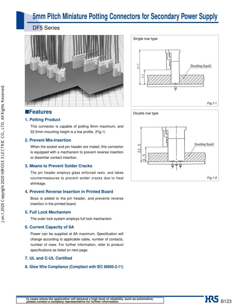 HRS DF5A Series datasheet page 1