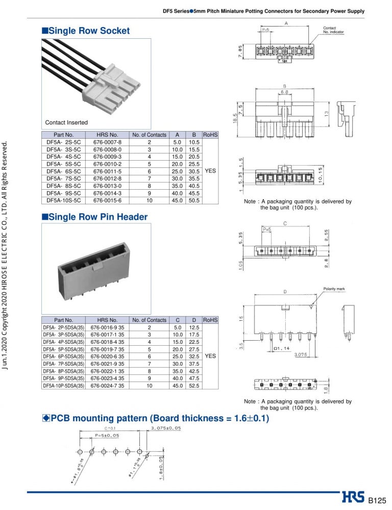 HRS DF5A Series datasheet page 3