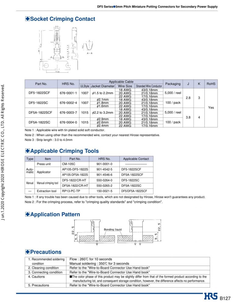 HRS DF5A Series datasheet page 5