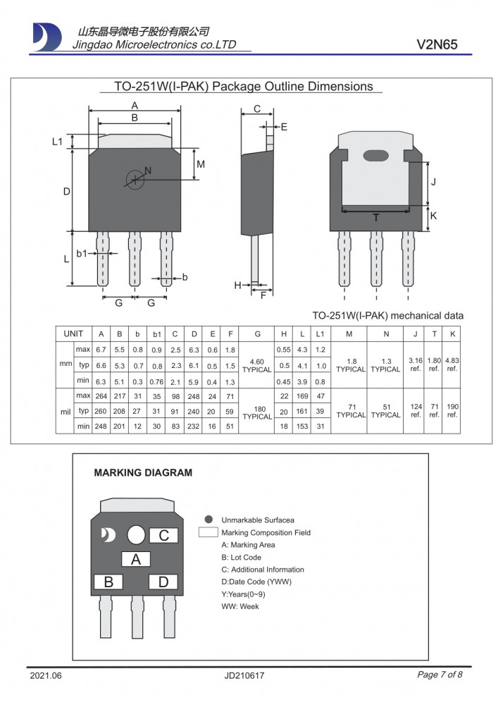 V2N65 datasheet page 7