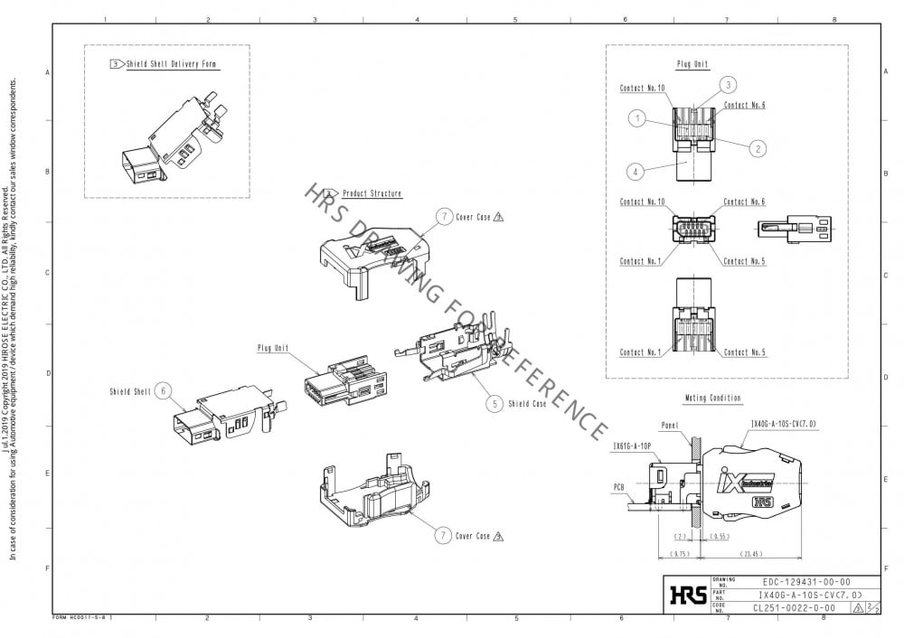 HRS IX40G-A-10S-CV(7.0) technical drawing page 2