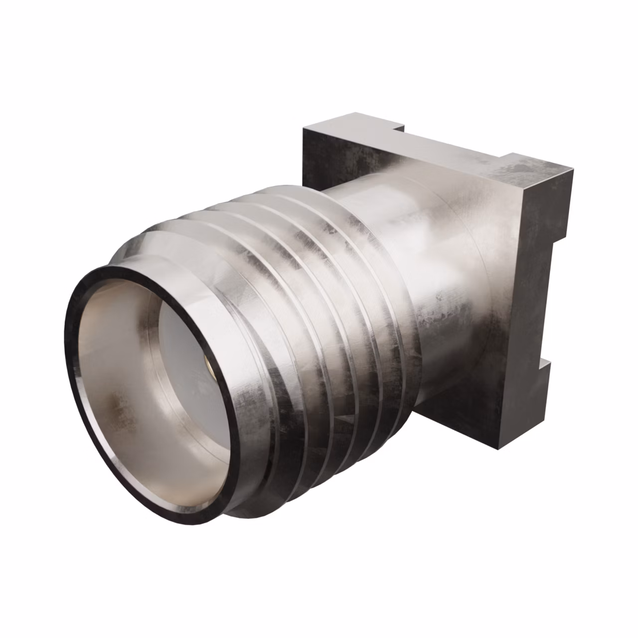 SMA Jack, Straight, PCB Receptacle, Surface Mount, Nickel (Ni) Plated, 80 Pieces Per Tray, 50 Ohms for sale