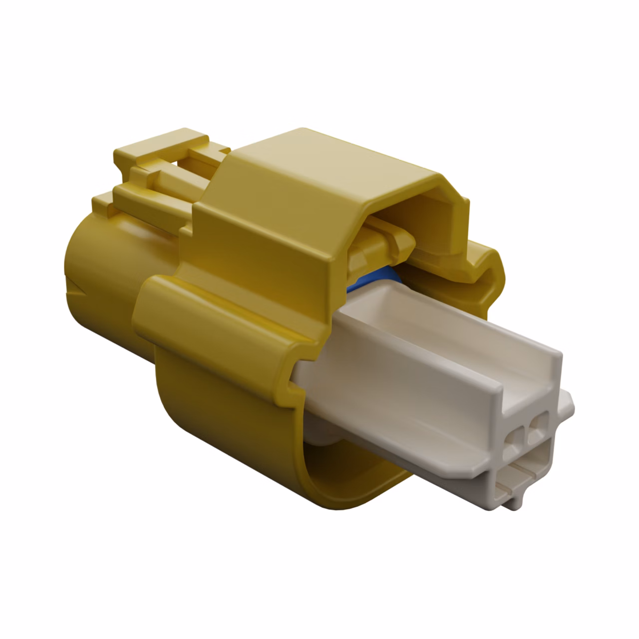 Squba Sealed Receptacle Assembly, 1.80mm Pitch, Single Row, 2 Circuits, Orange