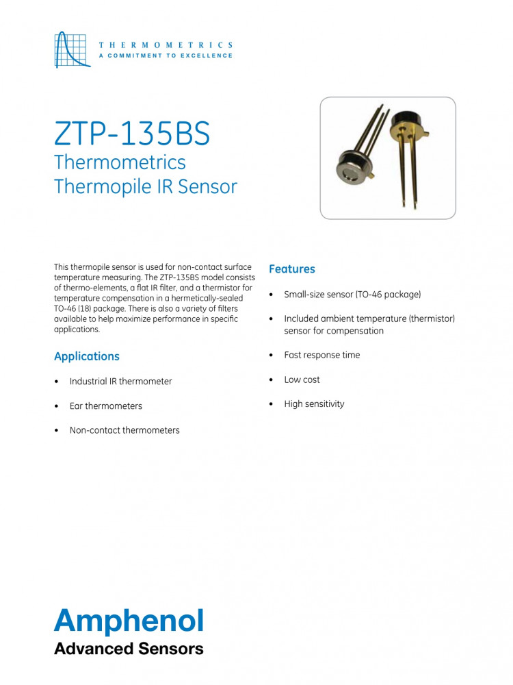 ZTP-135BS technical document page 1