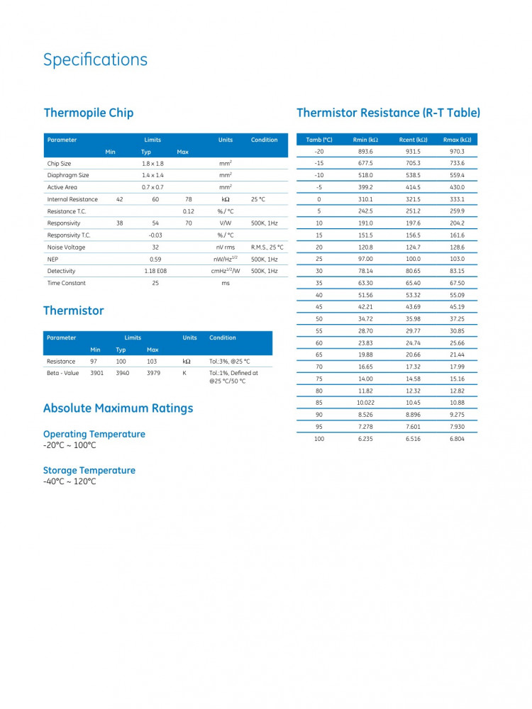 ZTP-135BS technical document page 2