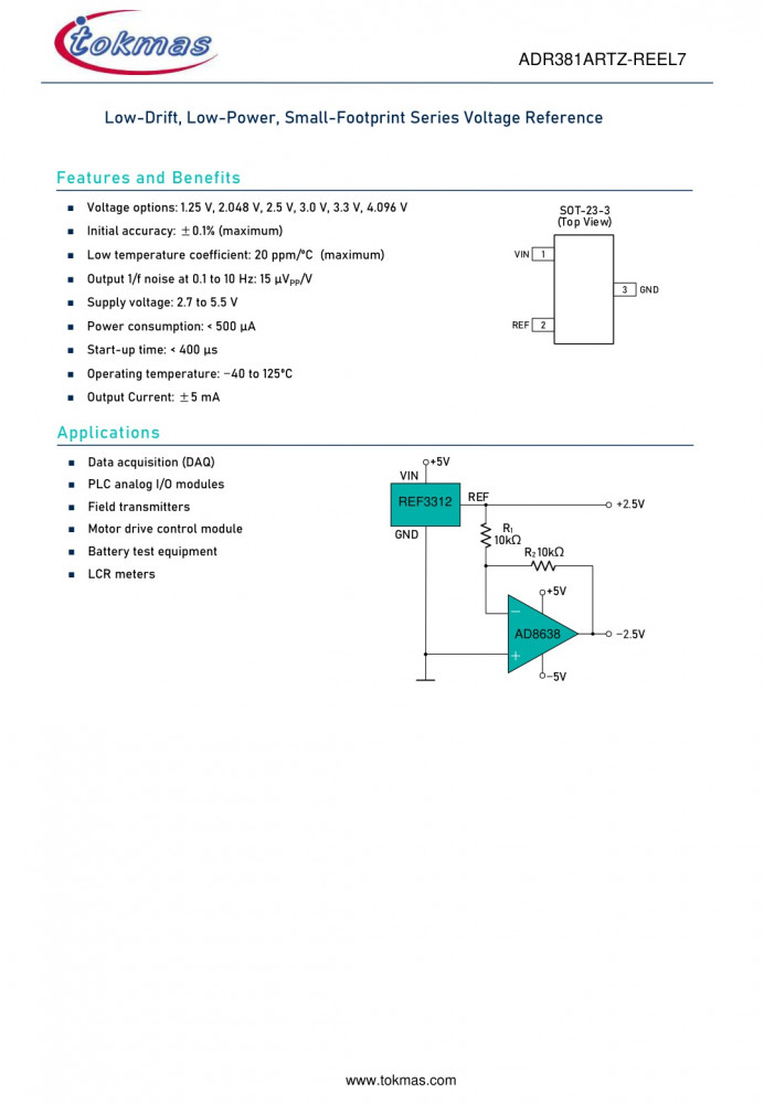 ADR381 datasheet page 1