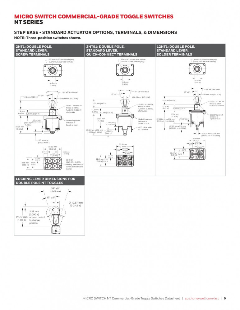 NT Series technical document page 9