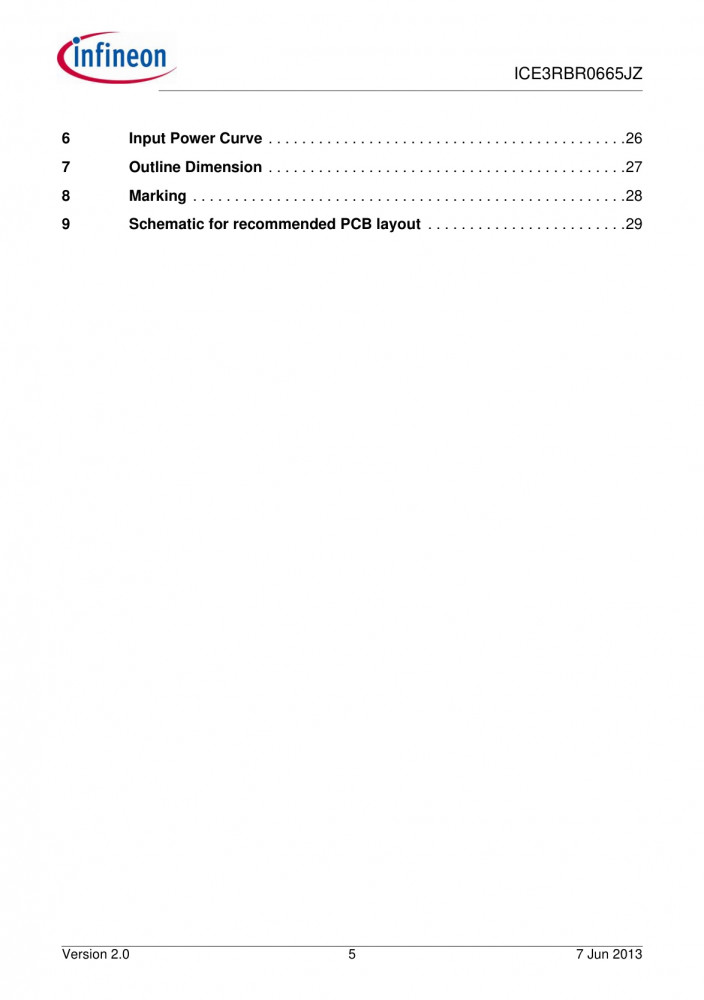 ICE3RBR0665JZ datasheet page 5