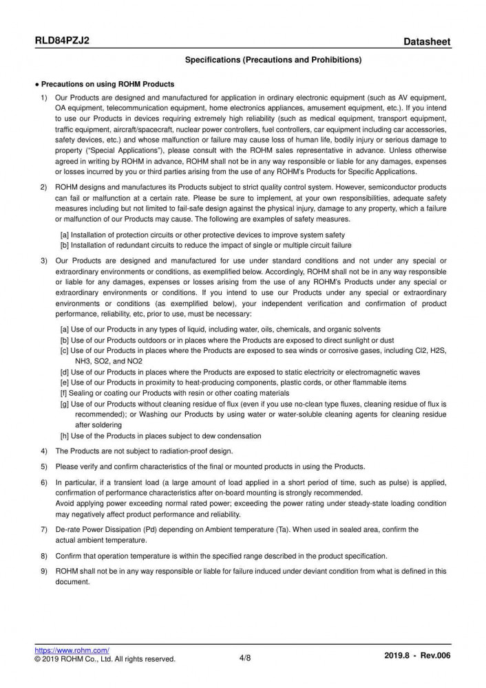 RLD84PZJ2-00A technical document page 4