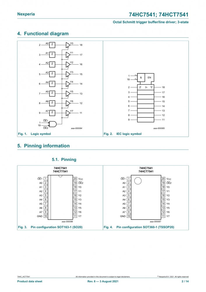 74HC7541 datasheet page 2