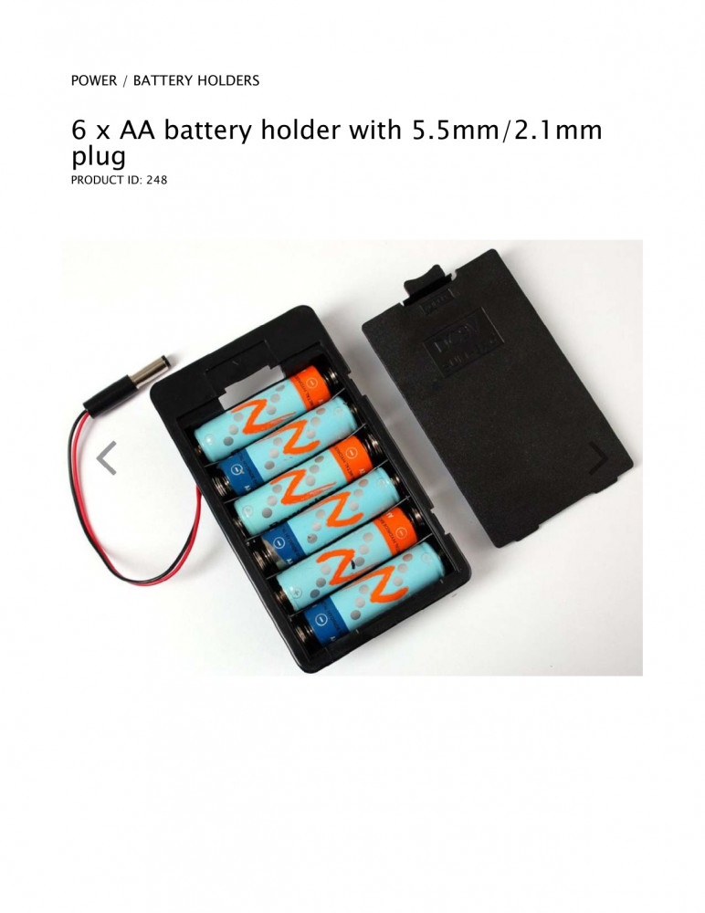 Adafruit product 248 technical document page 1