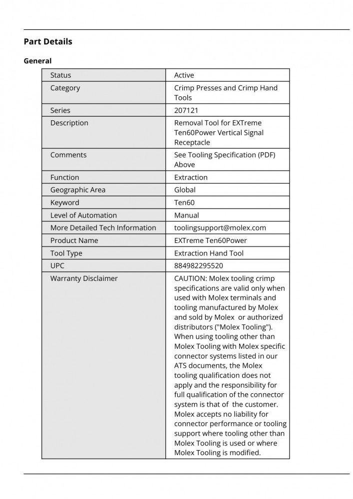 MOLEX 621007850 document preview, page 2