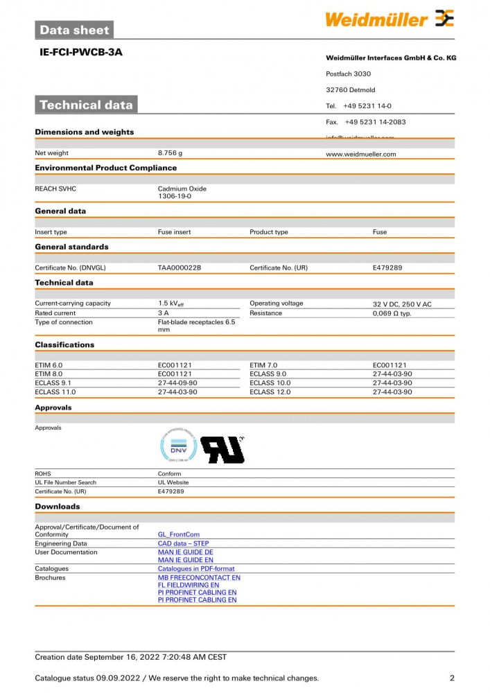 WEIDMULLER IE-FCI-PWCB-3A document page 2