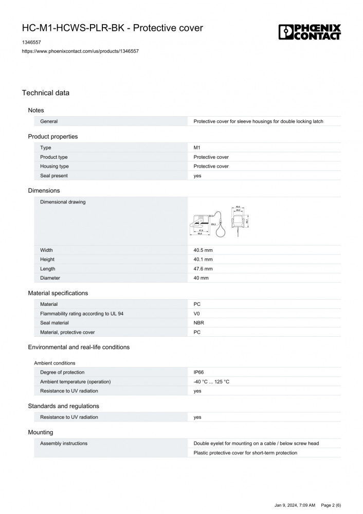Phoenix Contact 1346557 product document page 2