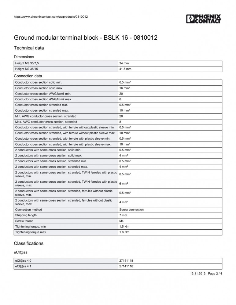Phoenix Contact 0810012 datasheet page 2