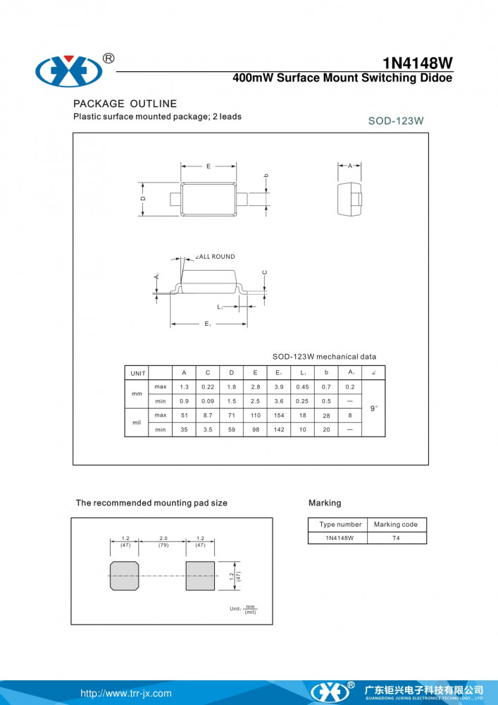 1N4148W datasheet page 3