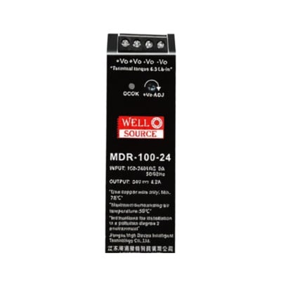WELL SOURCE MDR-100-24 Industrial DIN Rail Power Supply for sale