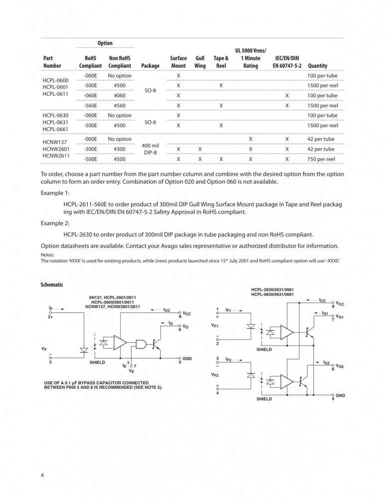 6N137 datasheet page 4