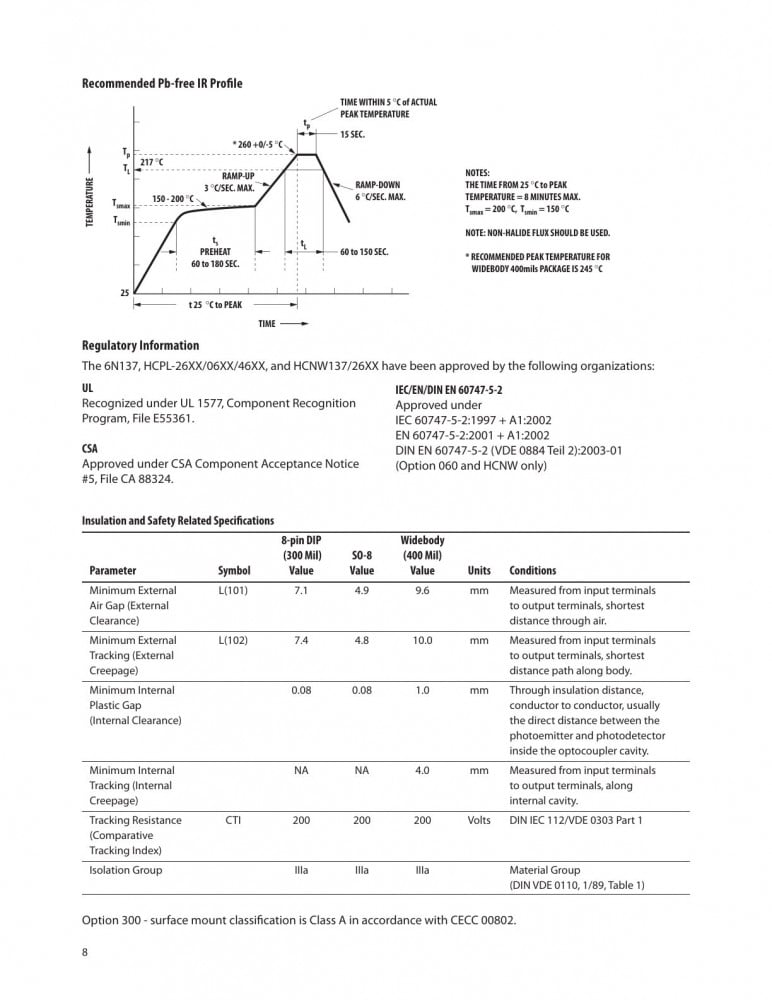 6N137 datasheet page 8