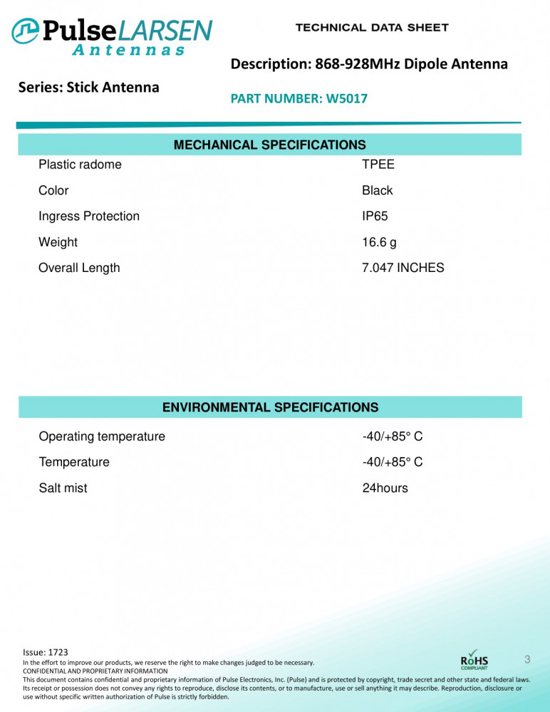 PULSE W5017 datasheet page 3