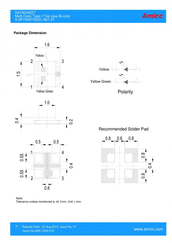 A-SP1942Y3G2C-A01-2T datasheet page 7