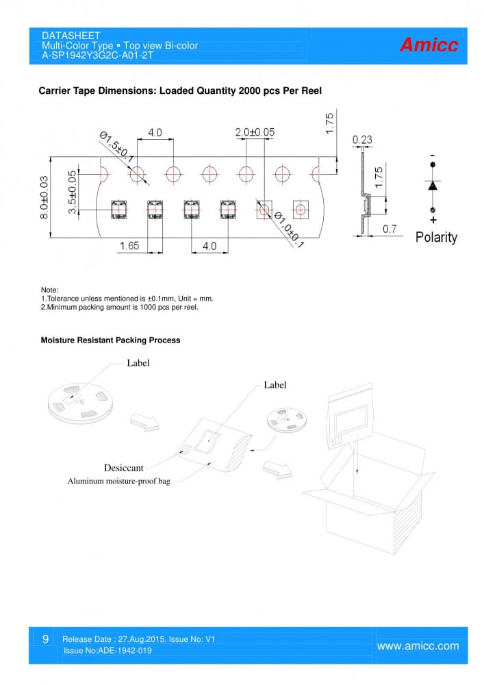 A-SP1942Y3G2C-A01-2T datasheet page 9