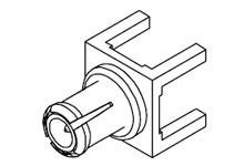 MCX Plug, Straight, PCB Receptacle, Throug Hole, Brass Body, Tin (Sn) Plated, 50 Ohms for sale