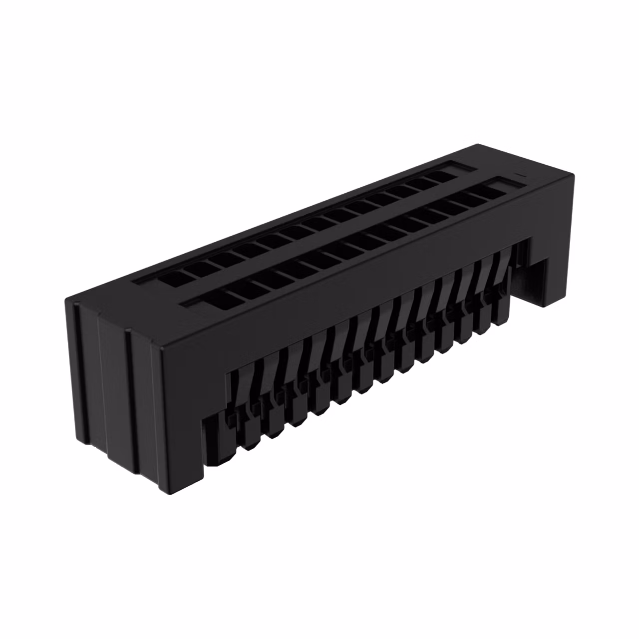 Zero-Hachi Receptacle Housing, 0.80mm Pitch, Dual Row, Friction Lock, 26 Circuits, Black for sale