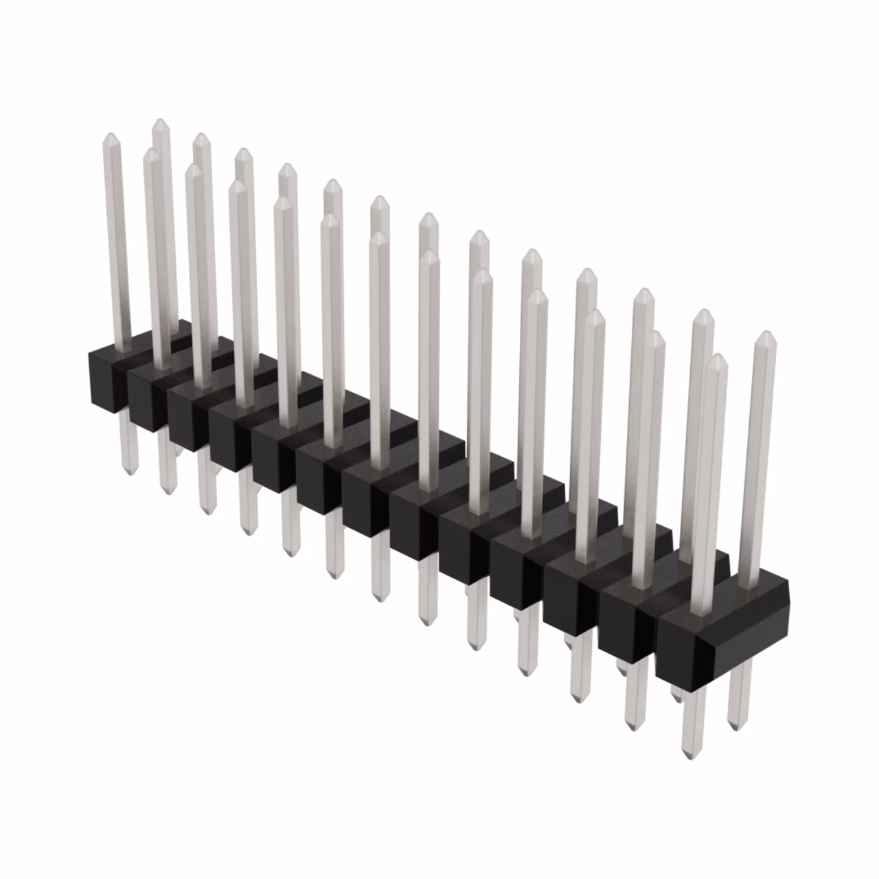 C-Grid Breakaway PCB Header, 2.54mm Pitch, Through Hole, Dual Row, Vertical, High Temperature, 26 Circuits, Tin (Sn) Plating, 3.56mm PC Tail Length for sale