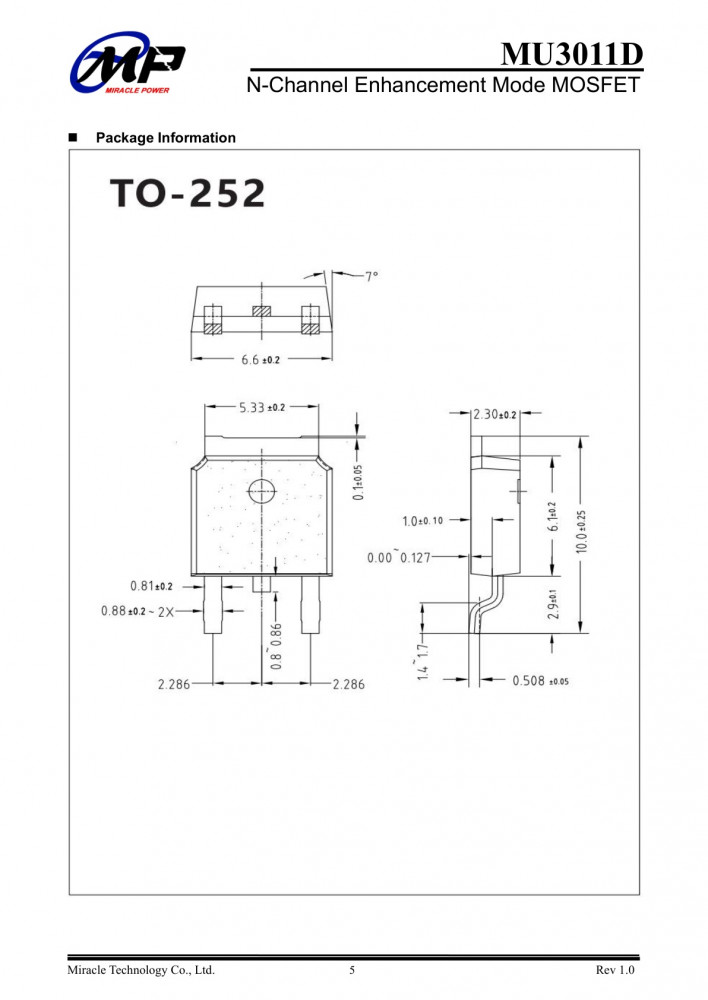 MU3011D datasheet page 5