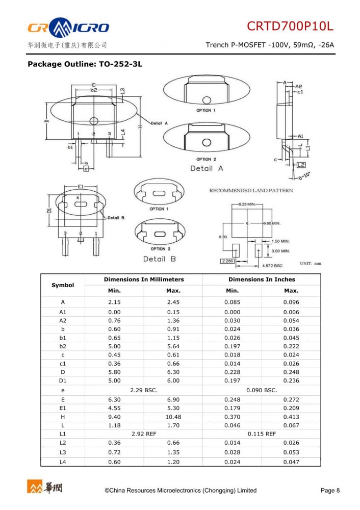 CRTD700P10L datasheet page 8