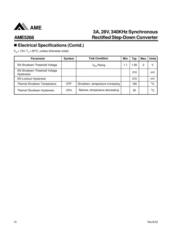 AME5268-AZAADJ datasheet page 10