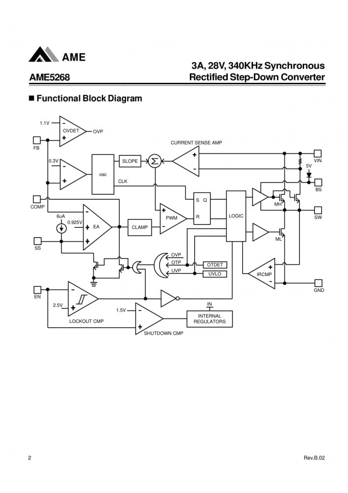 AME5268-AZAADJ datasheet page 2