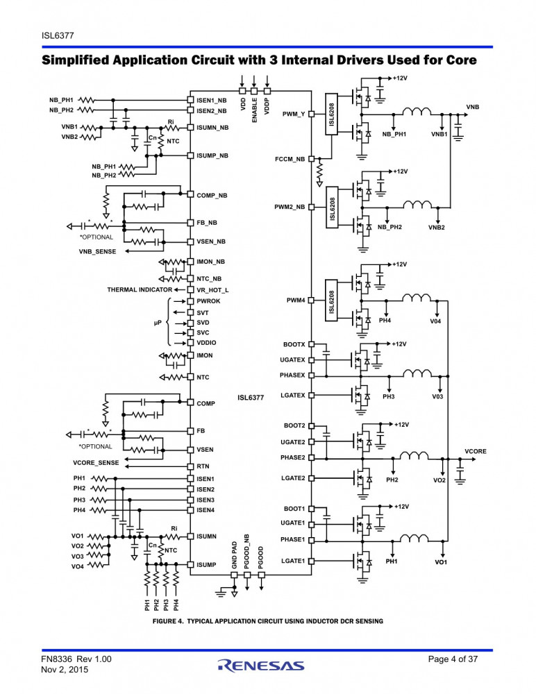 ISL6377IRZ technical document page 4