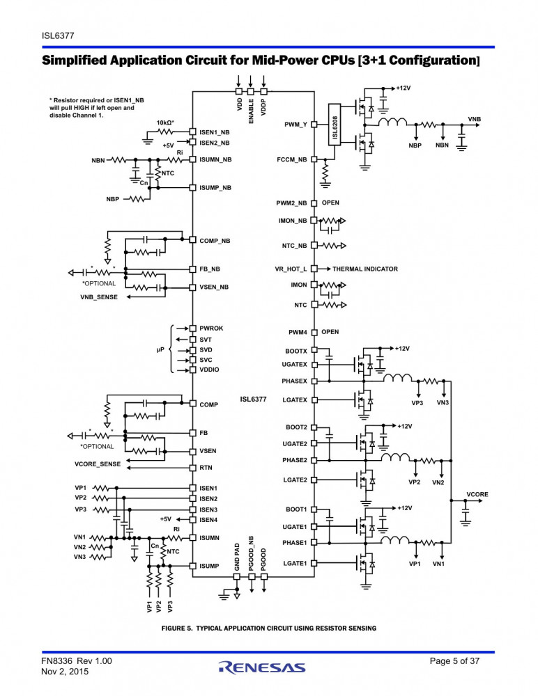 ISL6377IRZ technical document page 5