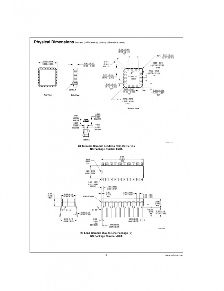 54ACT373DM/B datasheet page 9