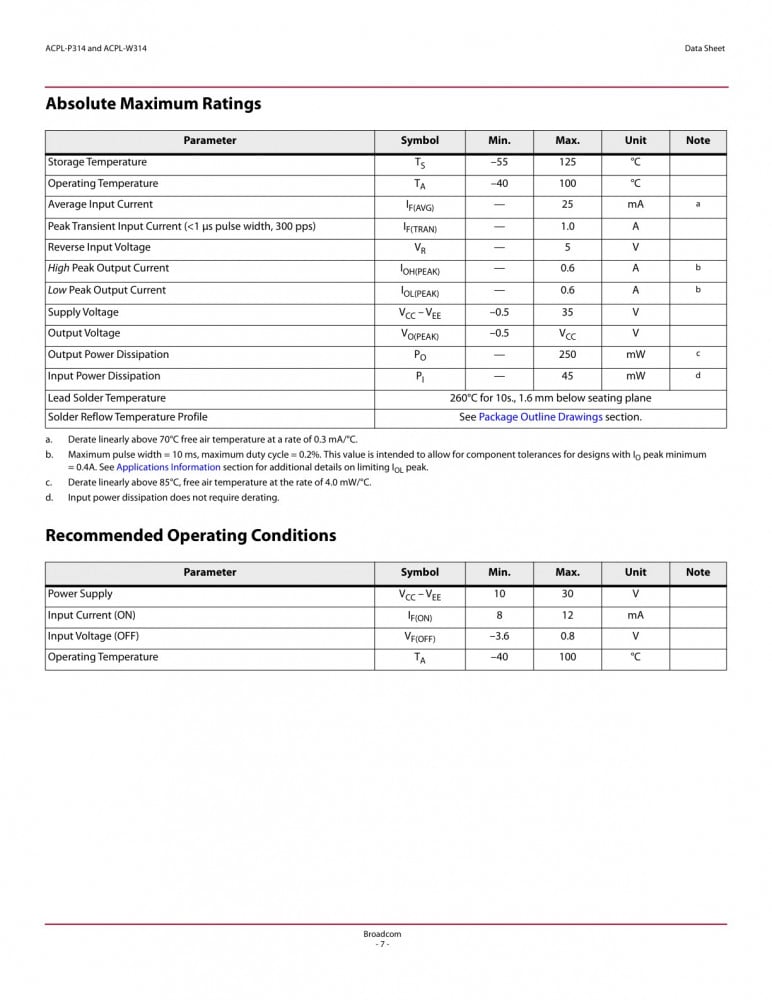ACPL-W314-500E datasheet page 7