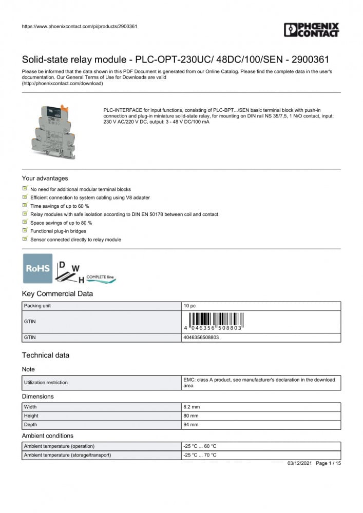 2900361 technical document page 1