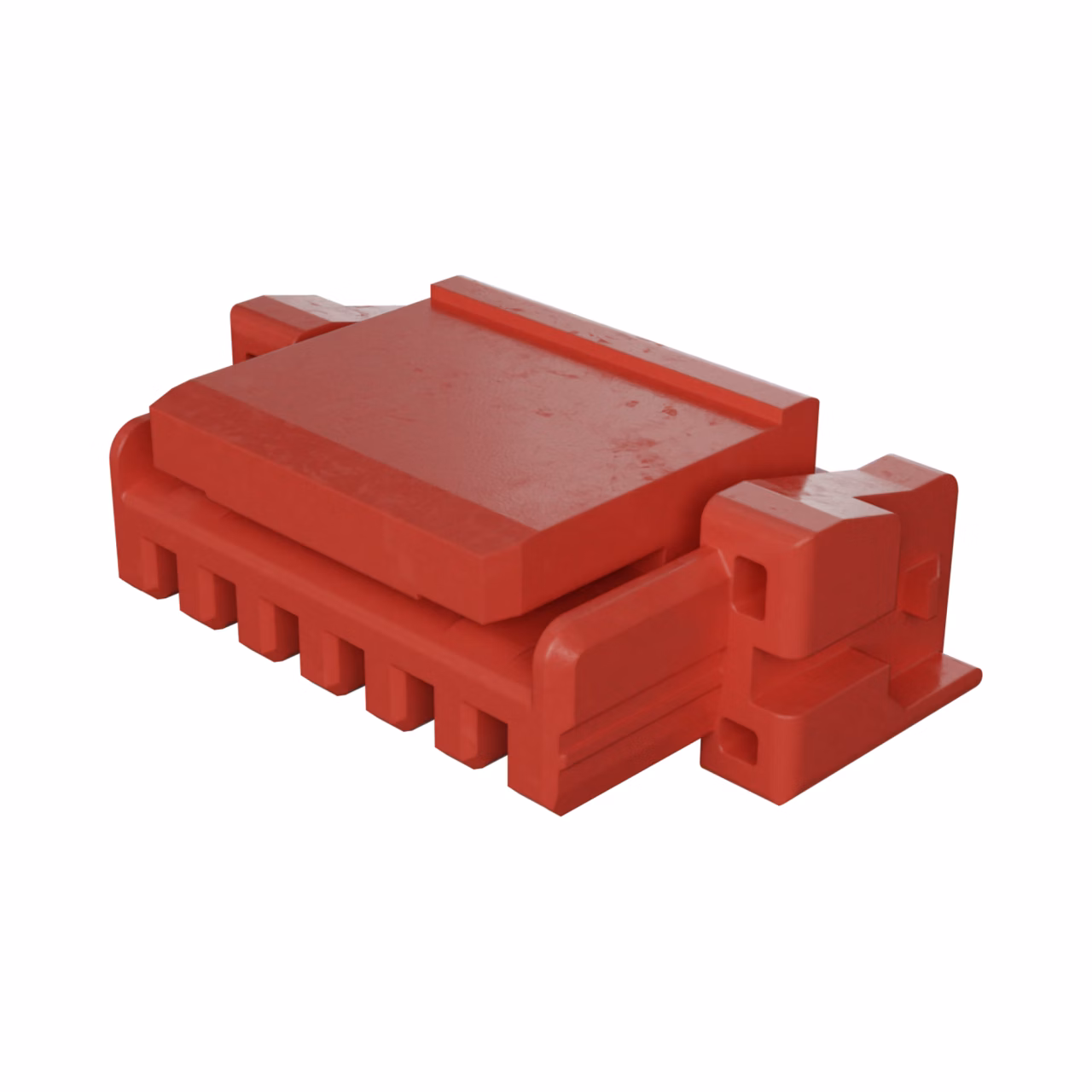 Micro-Lock Plus TPA Type Receptacle Housing, 1.25mm Pitch, Single Row, Positive Lock, 6 Circuits, Red for sale