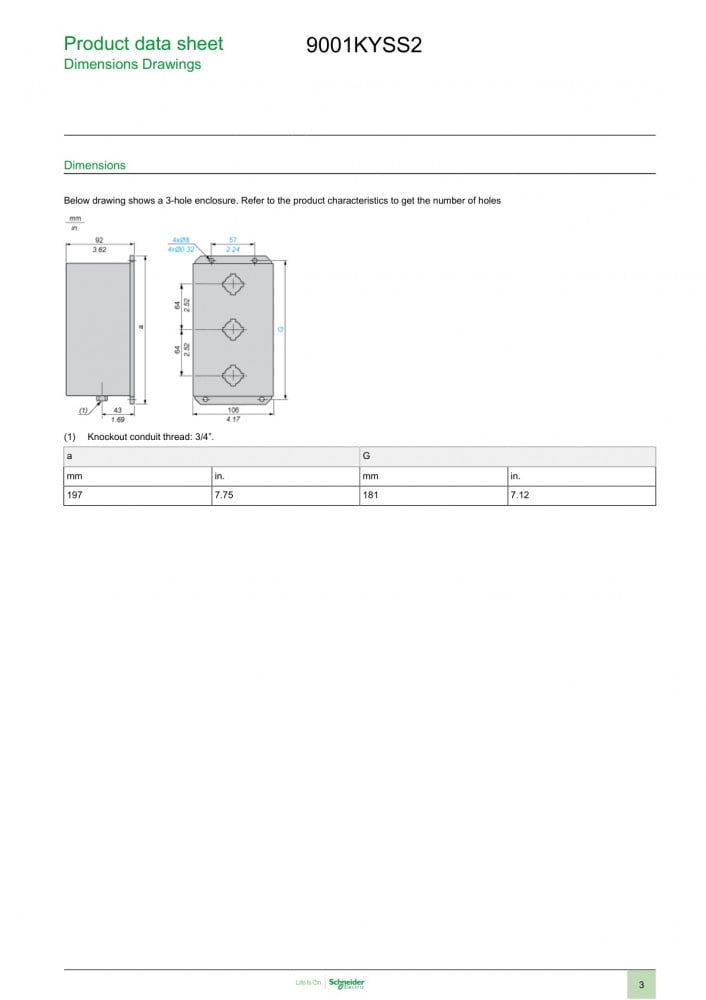 9001KYSS2 technical document page 3
