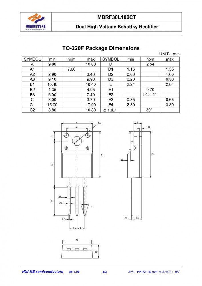 MBRF30L100CT datasheet page 3