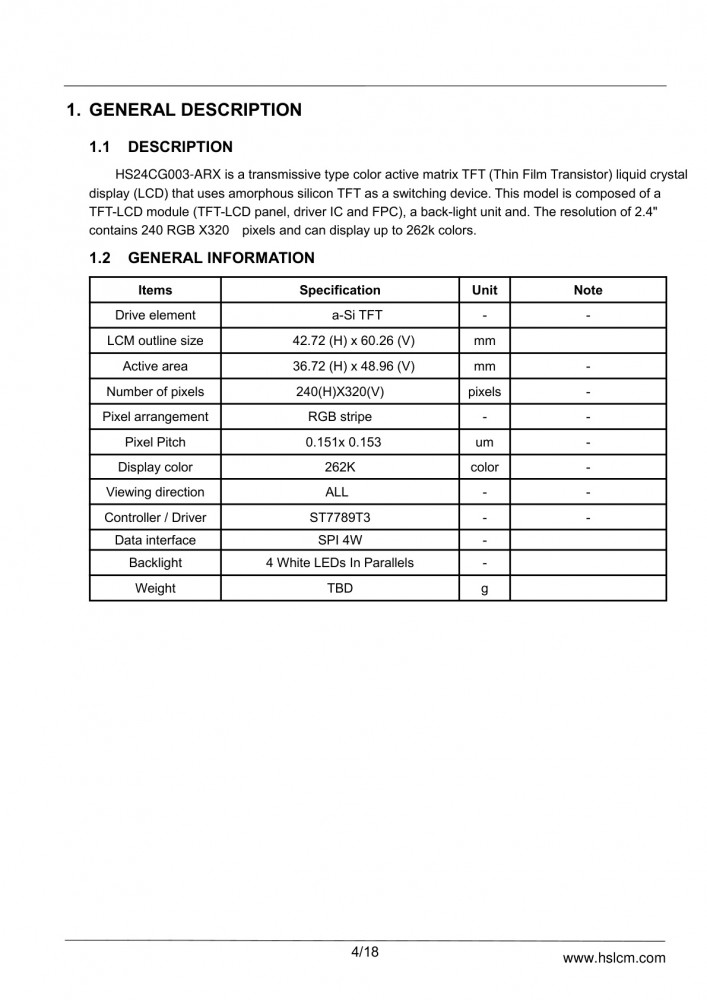 HS24CG003-ARX datasheet page 4