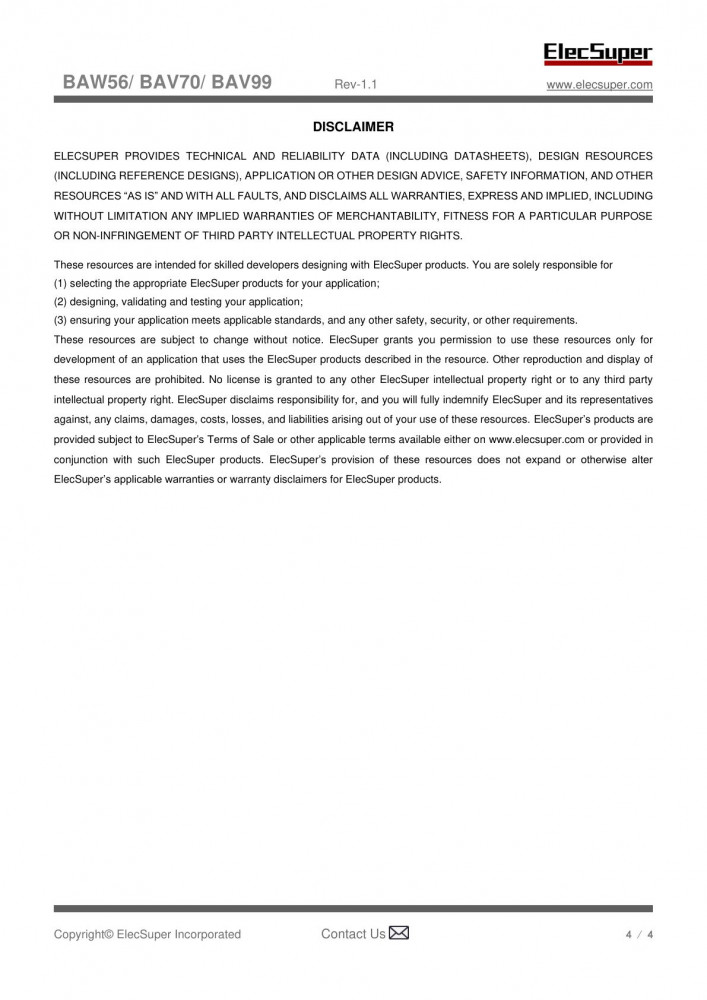 BAW56 datasheet page 4