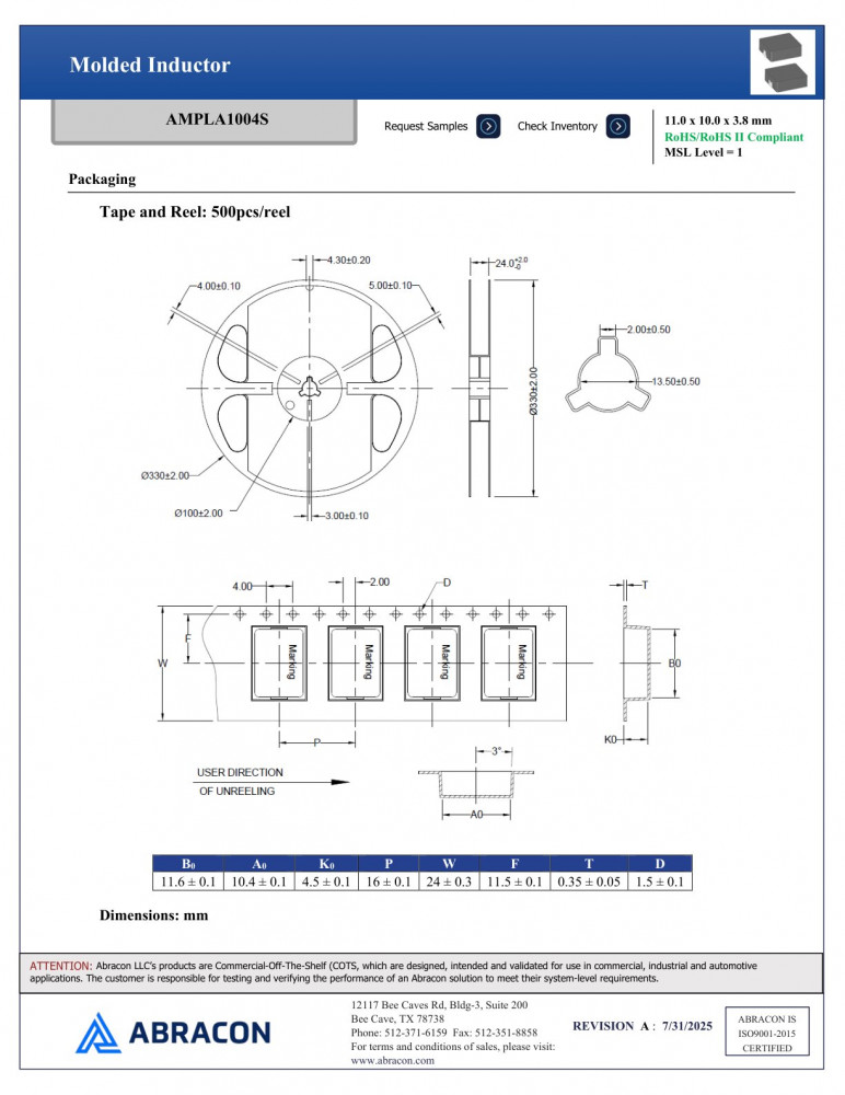 AMPLA1004S product document page 5