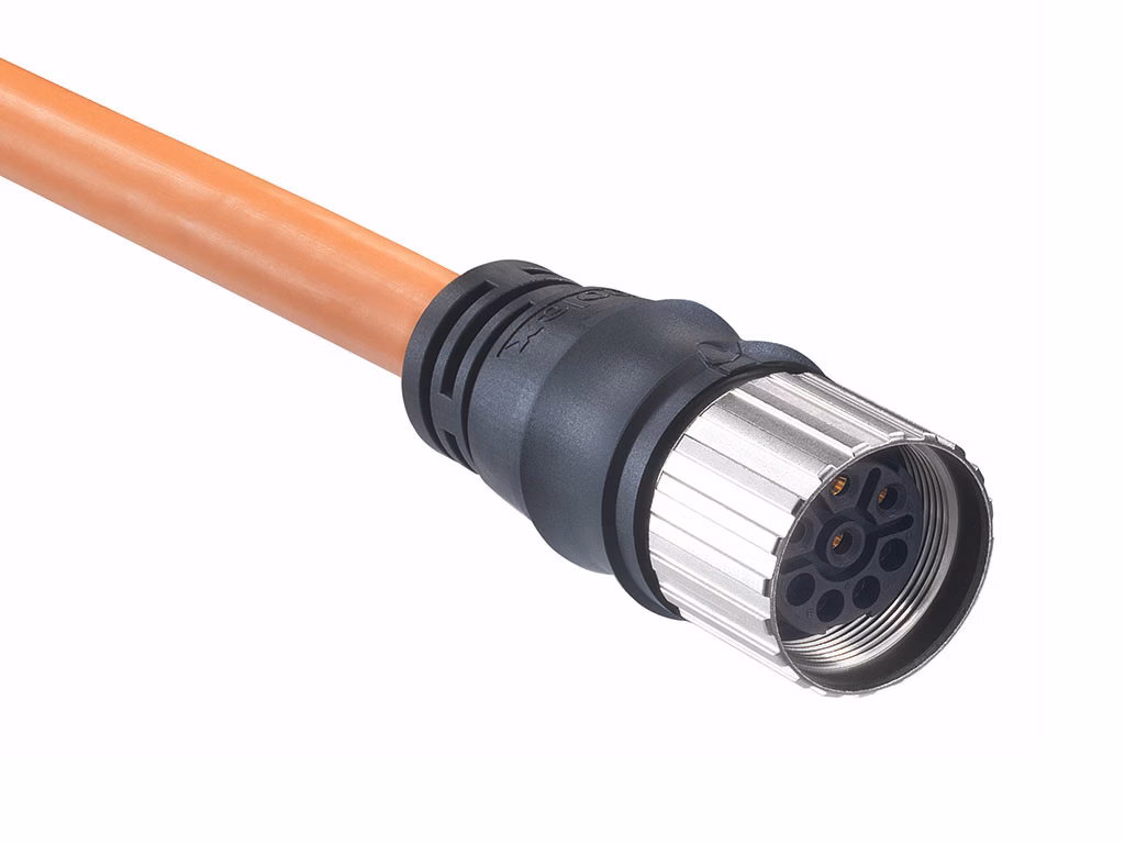 Micro-Change (M12) Power Tap, Female Tee with Pigtail Drop, 5.08m