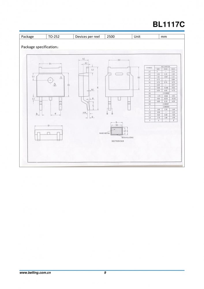 BL1117C datasheet page 9