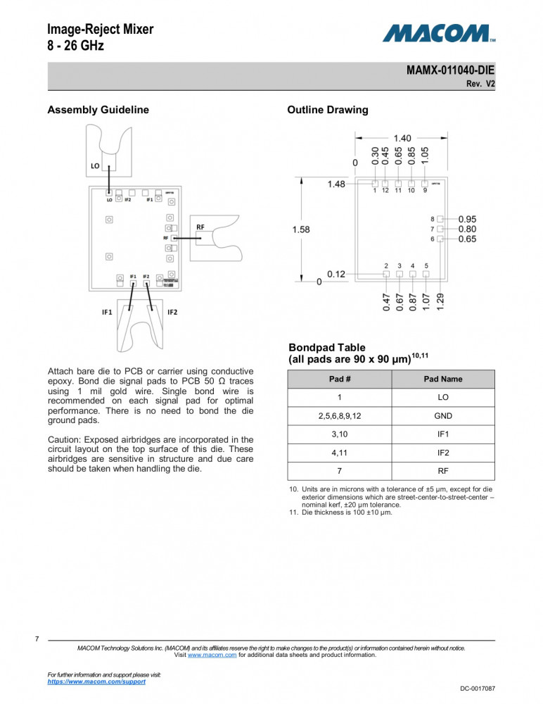 MAMX-011040-DIE datasheet page 7