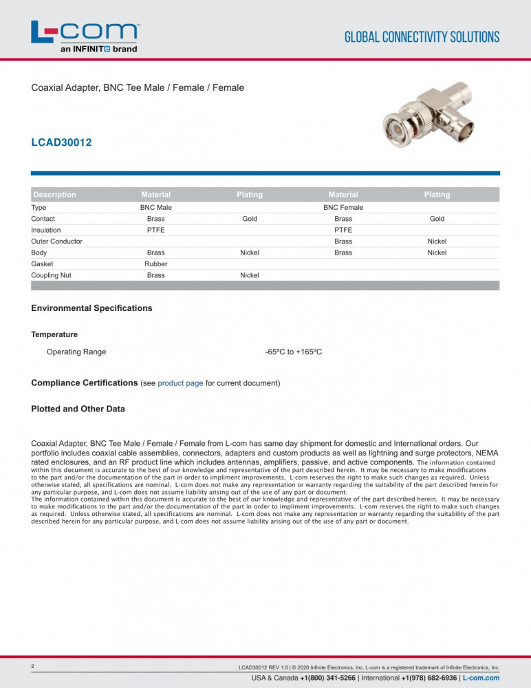 L-com LCAD30012 datasheet page 2