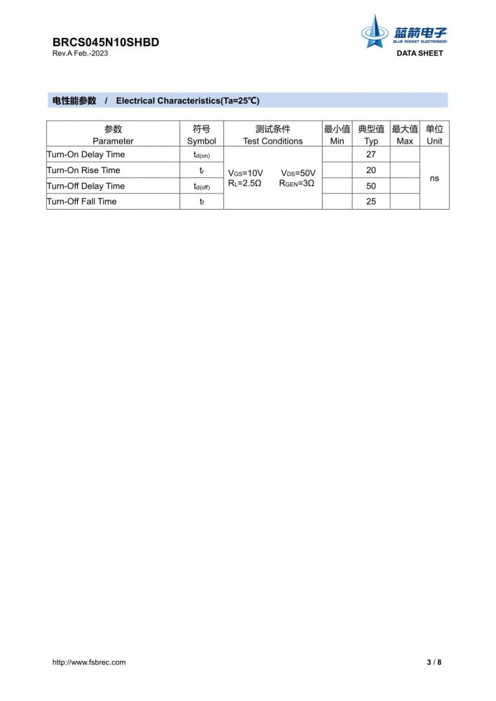 BRCS045N10SHBD datasheet page 3